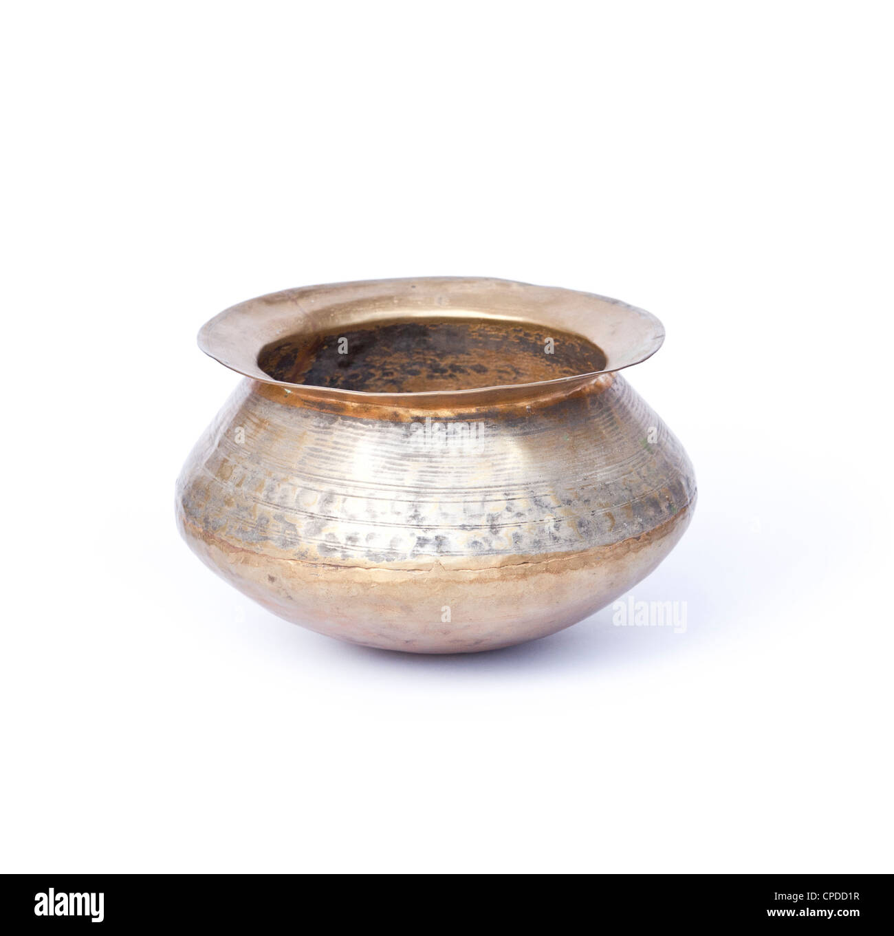 copper pot isolated on white Stock Photo - Alamy