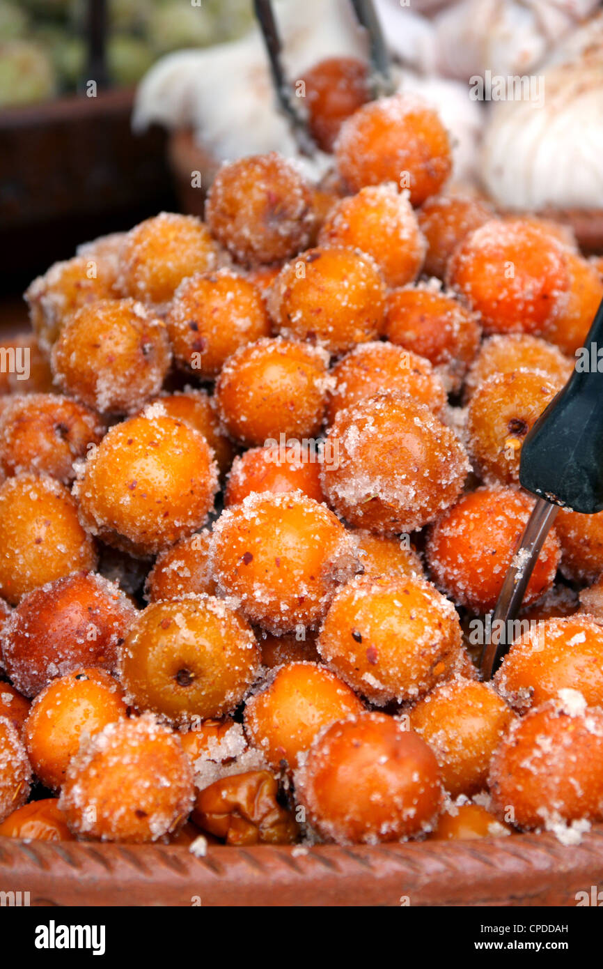 Thai pickled fruit , pickled Monkey apple Stock Photo - Alamy