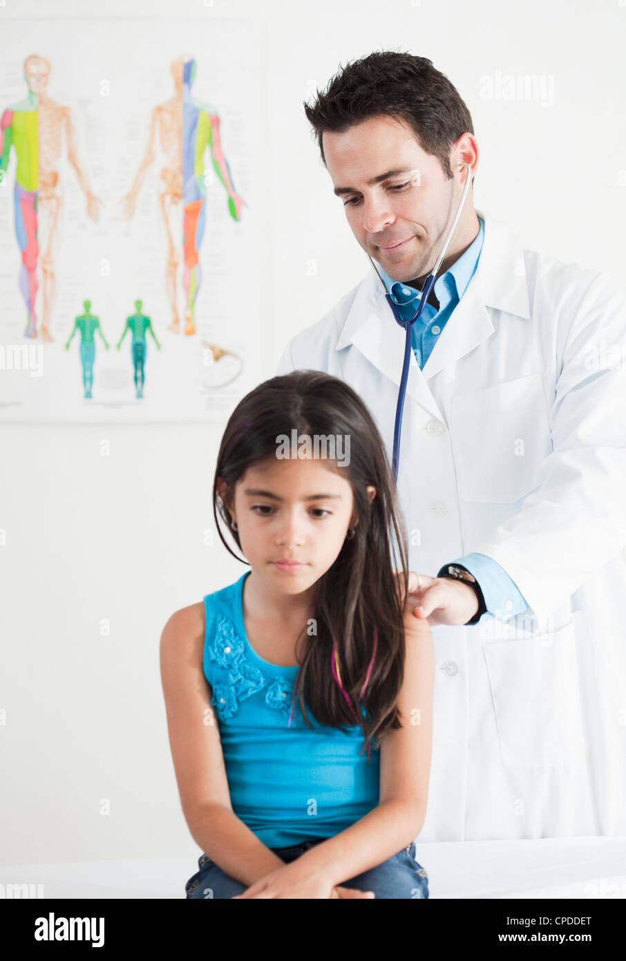 Girl doctor examination back hi-res stock photography and images - Alamy