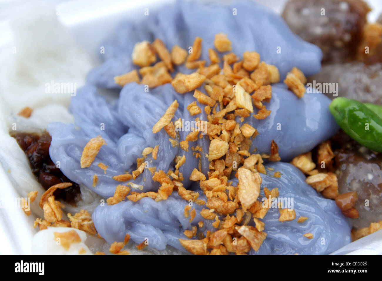 Thai appetizer , KHAO KREAB PAK MOR Stock Photo - Alamy