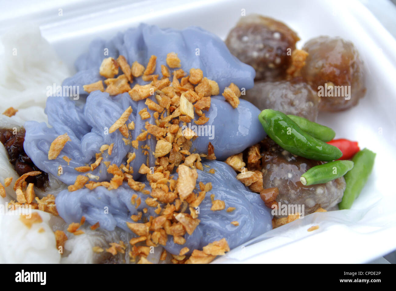 Thai appetizer , KHAO KREAB PAK MOR Stock Photo - Alamy