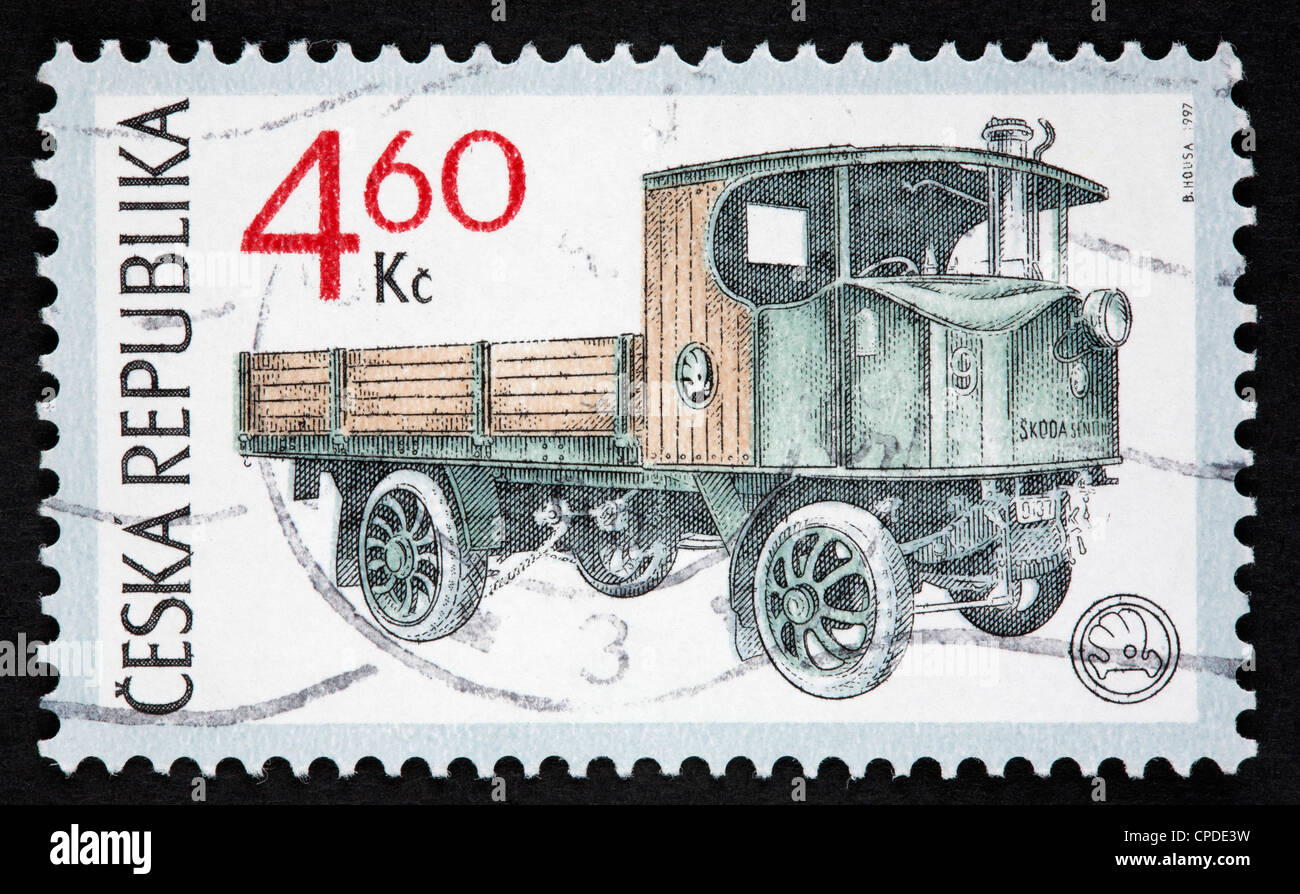 Czech postage stamp Stock Photo - Alamy