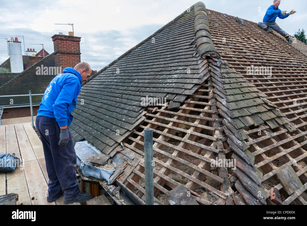 Roof felt replacing hi-res stock photography and images - Alamy