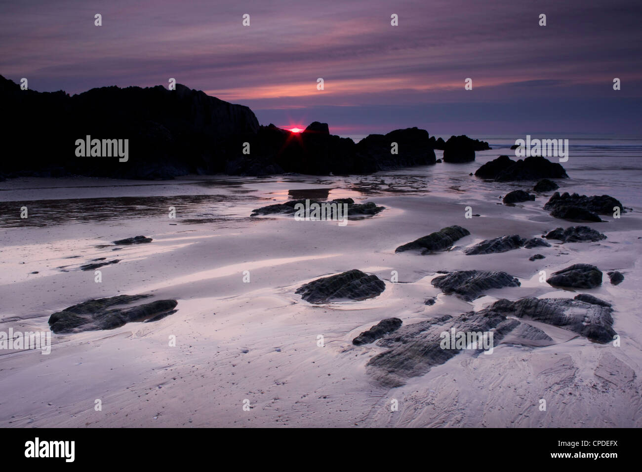 Combesgate Beach, Devon, England, United Kingdom, Europe Stock Photo ...