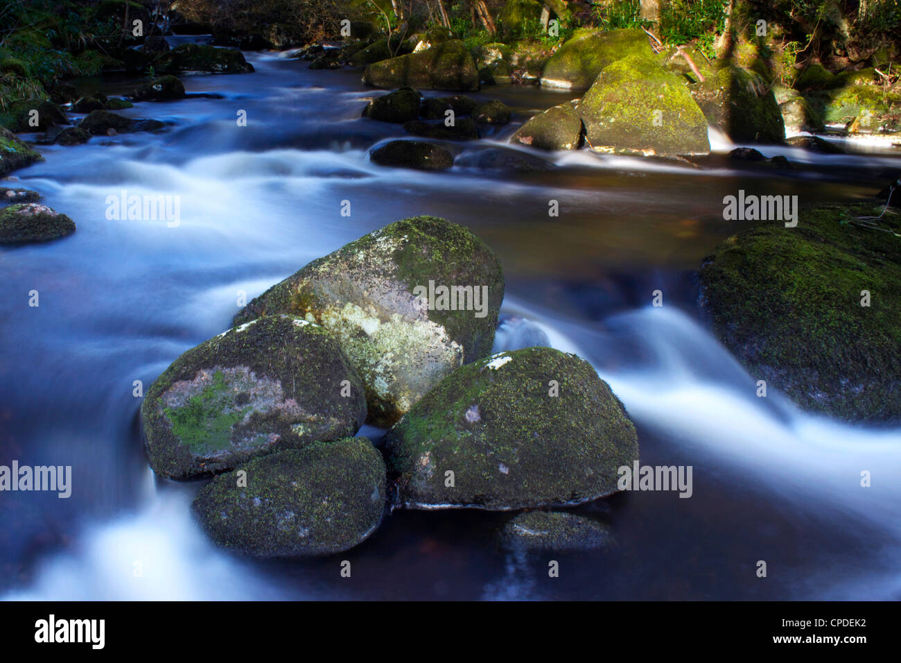 River Teign, Dartmoor National Park, Devon, England, United Kingdom ...