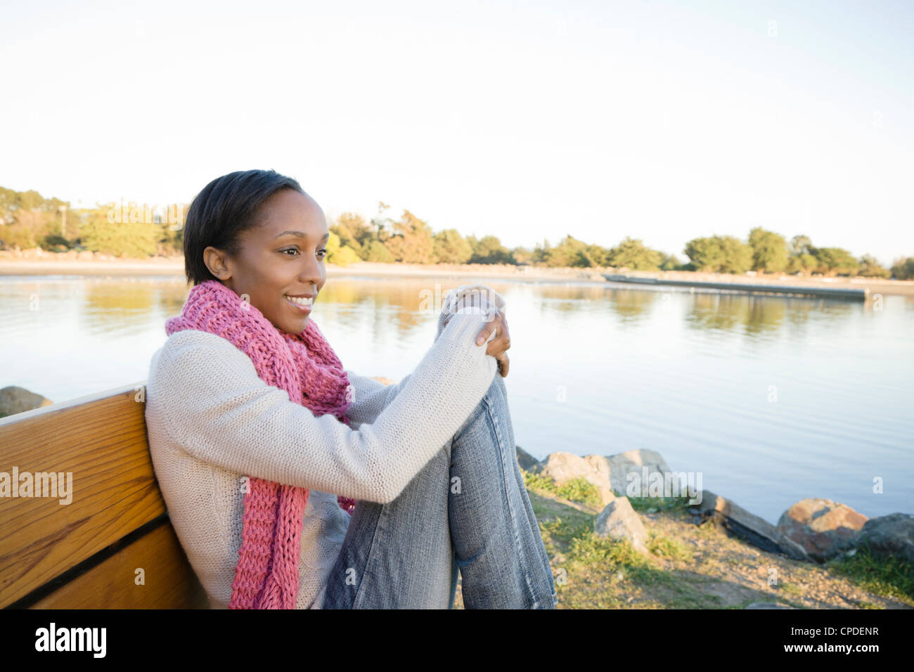 Shore bench hi-res stock photography and images - Alamy