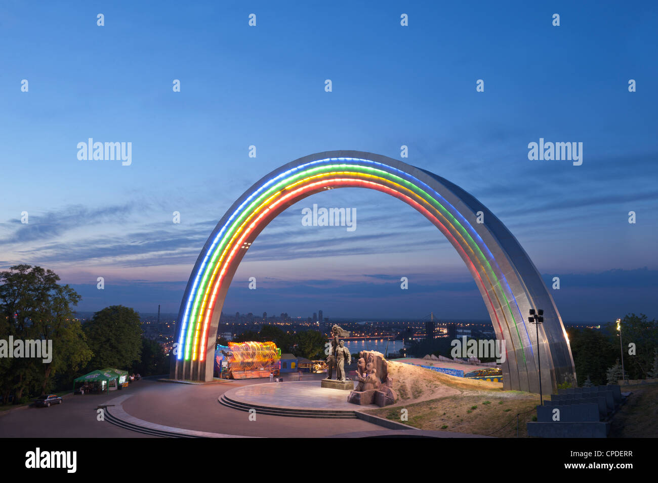 Rainbow Arch, Friendship of Nations Monument, Kiev, Ukraine, Europe ...