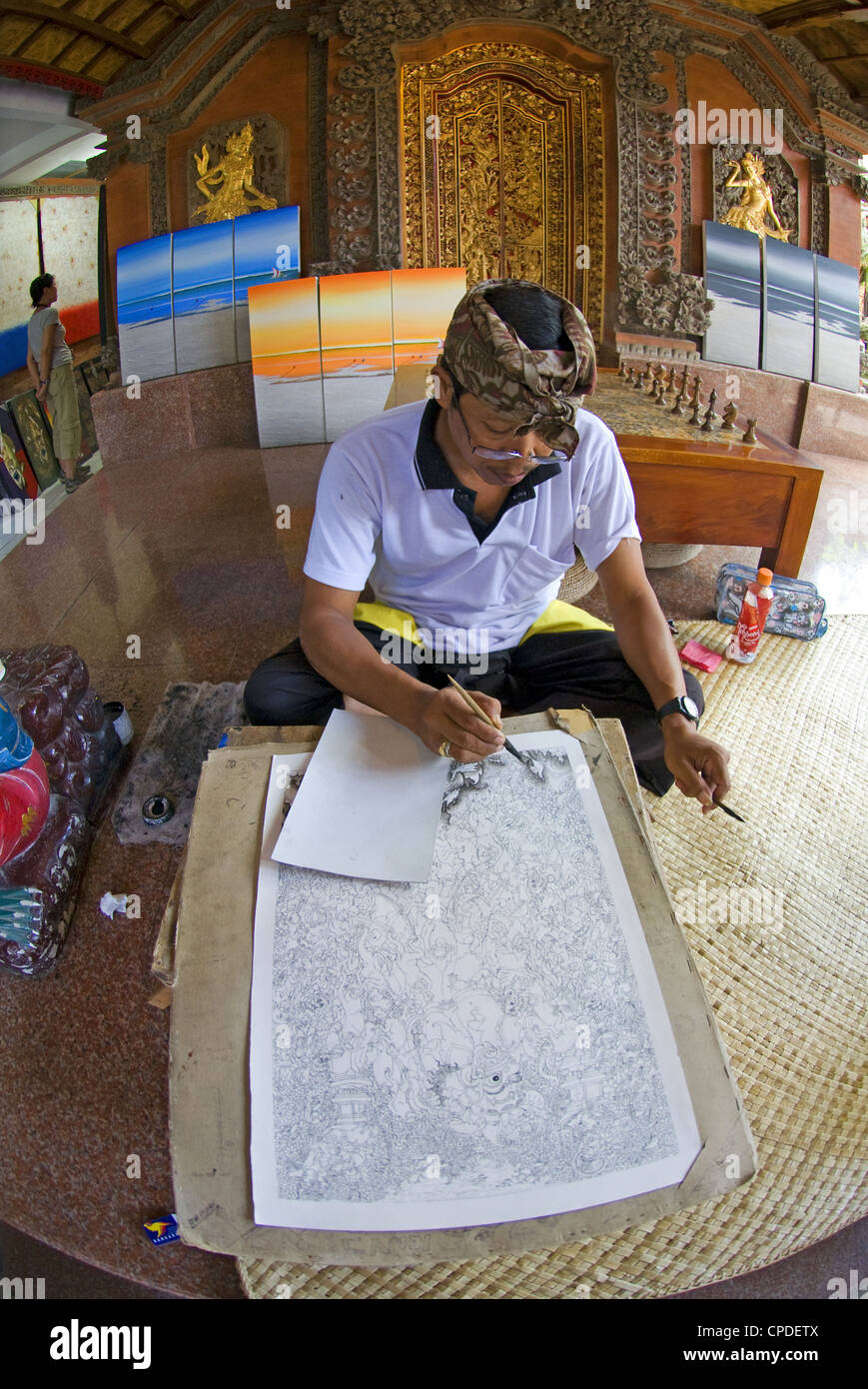 Bali traditional painting hi-res stock photography and images - Alamy