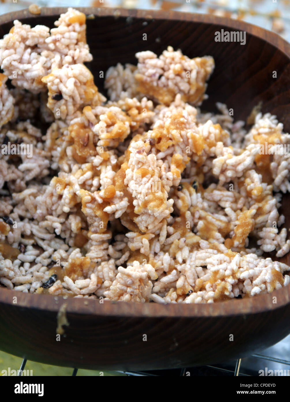 Thai sweet rice cracker , Rice cracker with cane sugar Stock Photo - Alamy