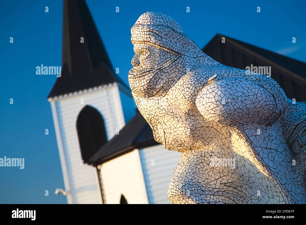 Robert Scott sculpture, Cardiff Bay, South Wales, Wales, United Kingdom ...