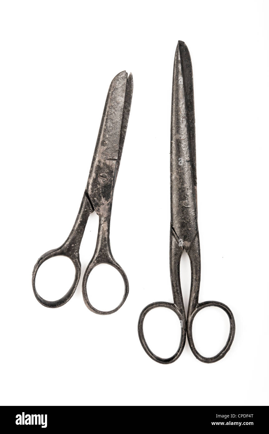 Old scissors black pair hi-res stock photography and images - Alamy
