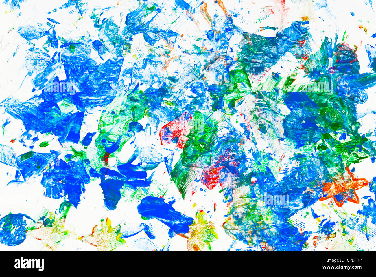 Cool stormy water color drawing by painted children Stock Photo - Alamy