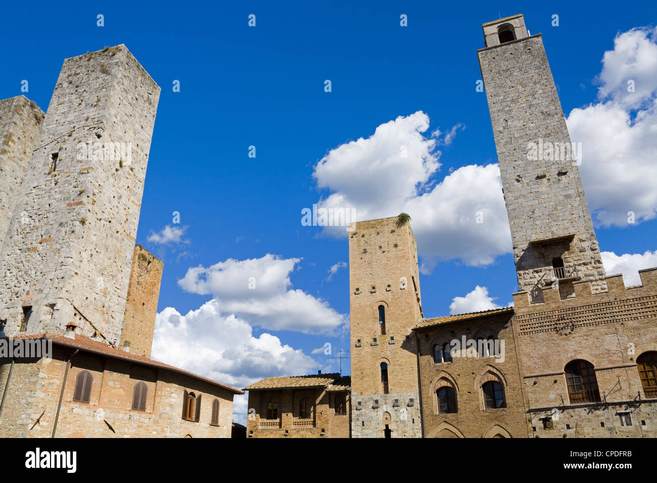 Towers in San Gimignano, UNESCO World Heritage Site, Tuscany, Italy ...