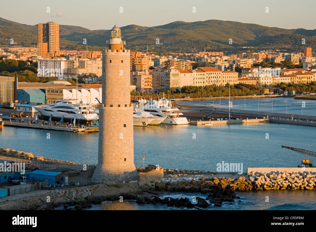 Livorno Lighthouse, Tuscany, Italy, Europe Stock Photo - Alamy