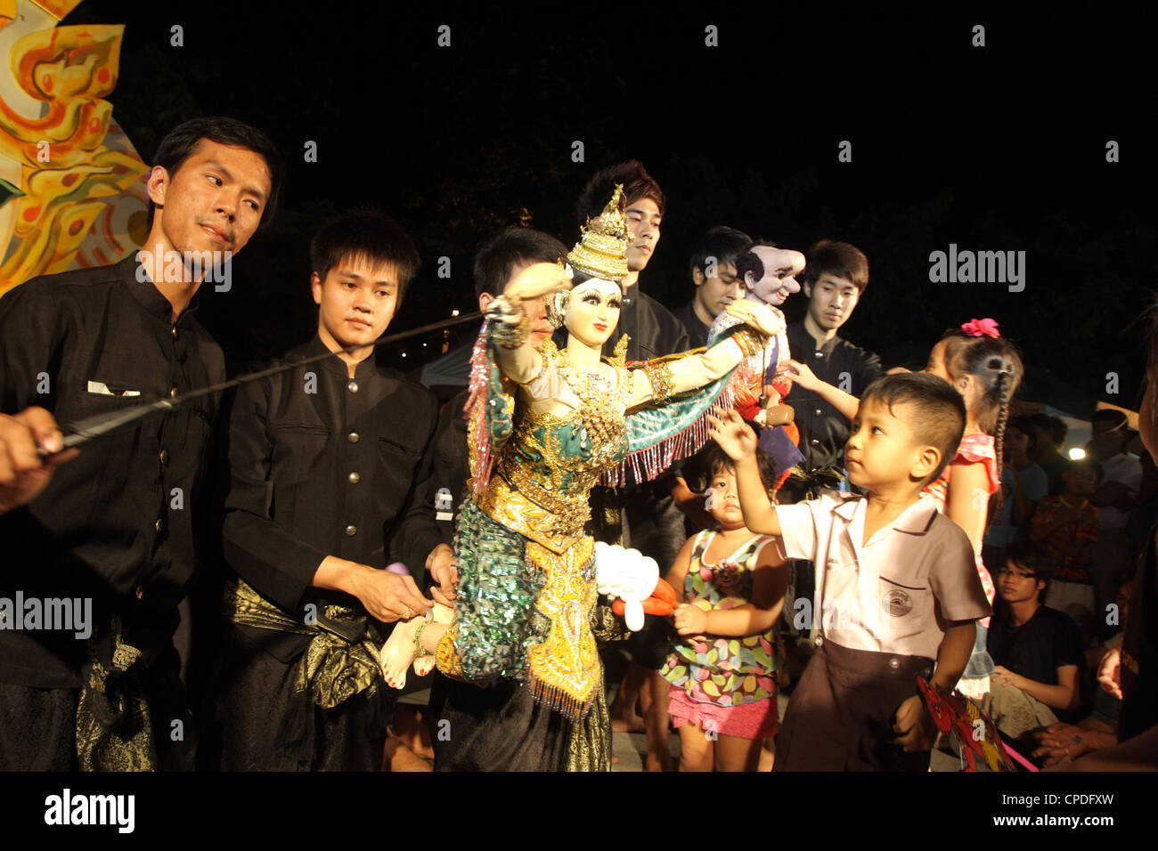 Thai traditional puppet performing Stock Photo - Alamy