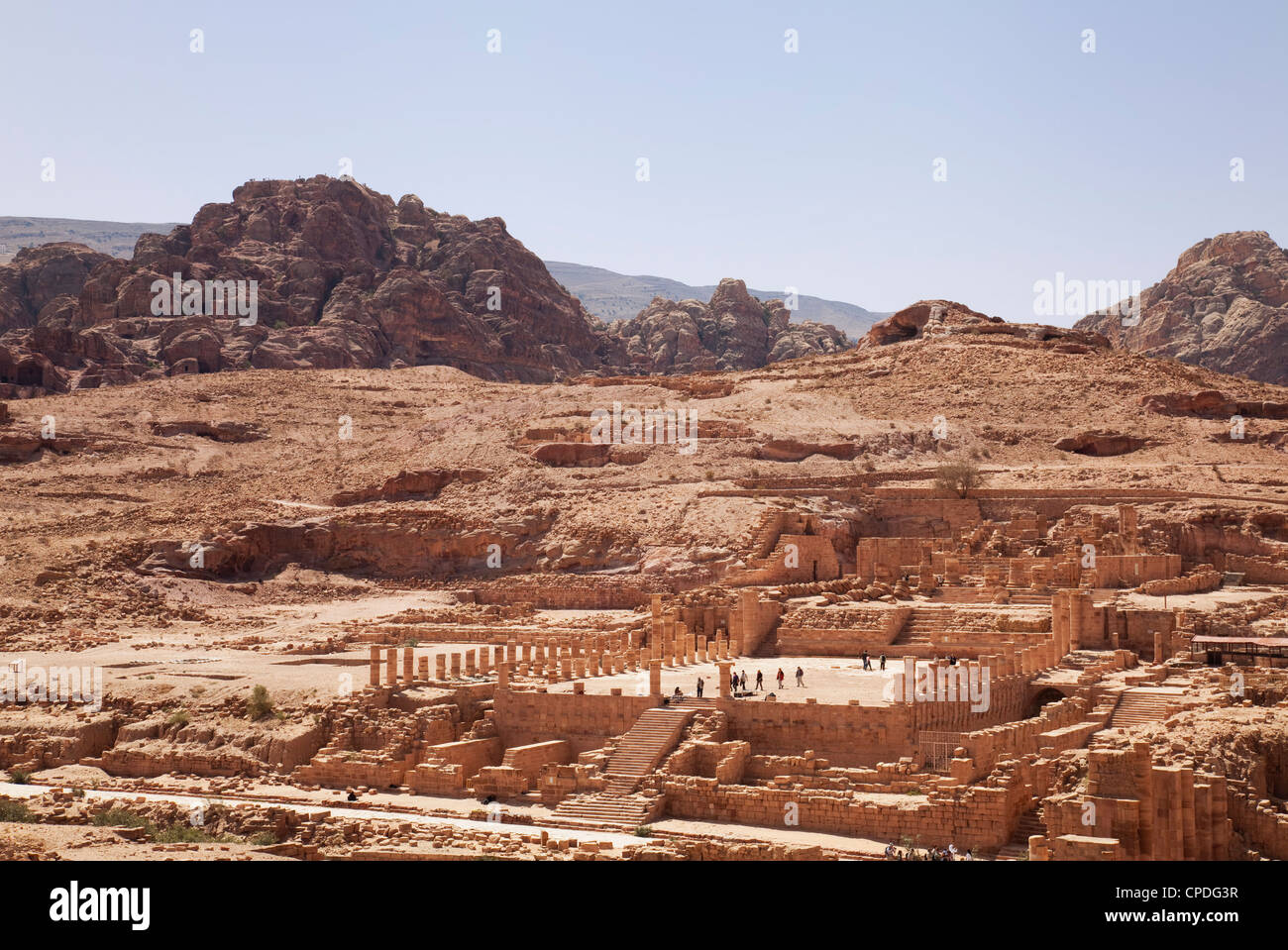 Ruins of the Great Temple in Petra, UNESCO World Heritage Site, Jordan ...
