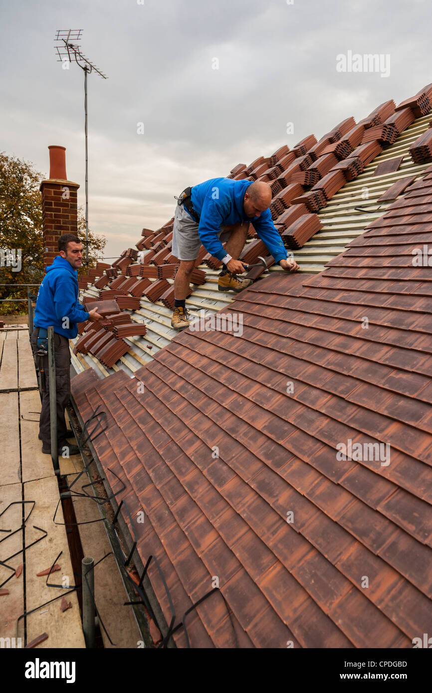 Retiling roof hi-res stock photography and images - Alamy