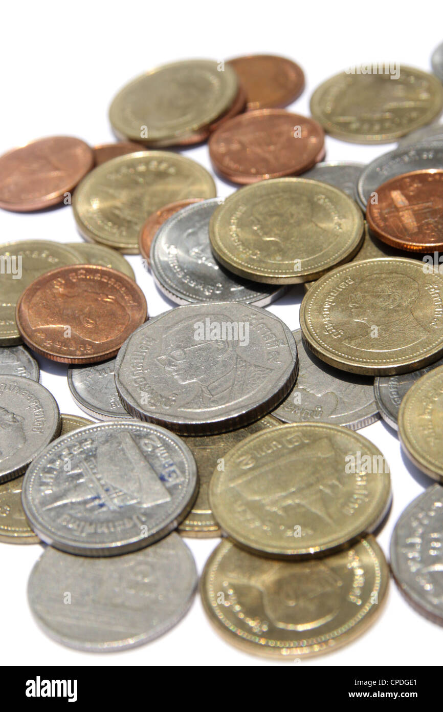 Thailand baht coins hi-res stock photography and images - Alamy