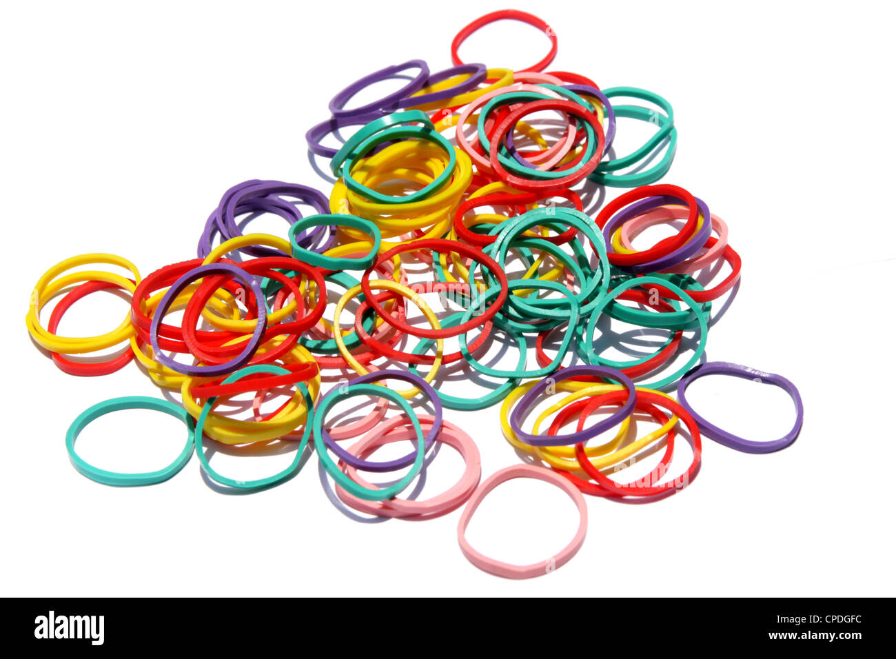 Colorful rubber bands Stock Photo - Alamy