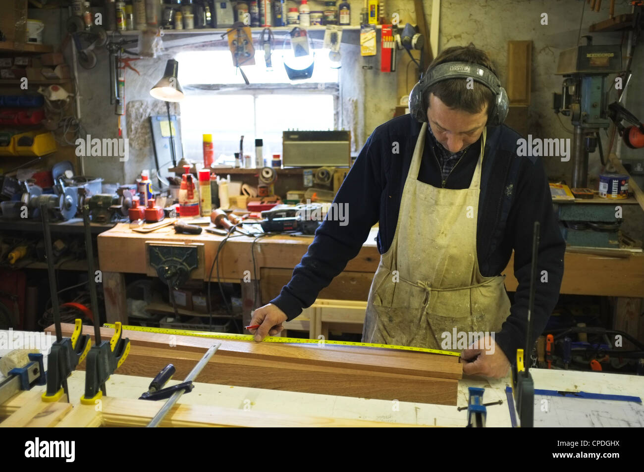 A carpenter in his workshop Stock Photo - Alamy