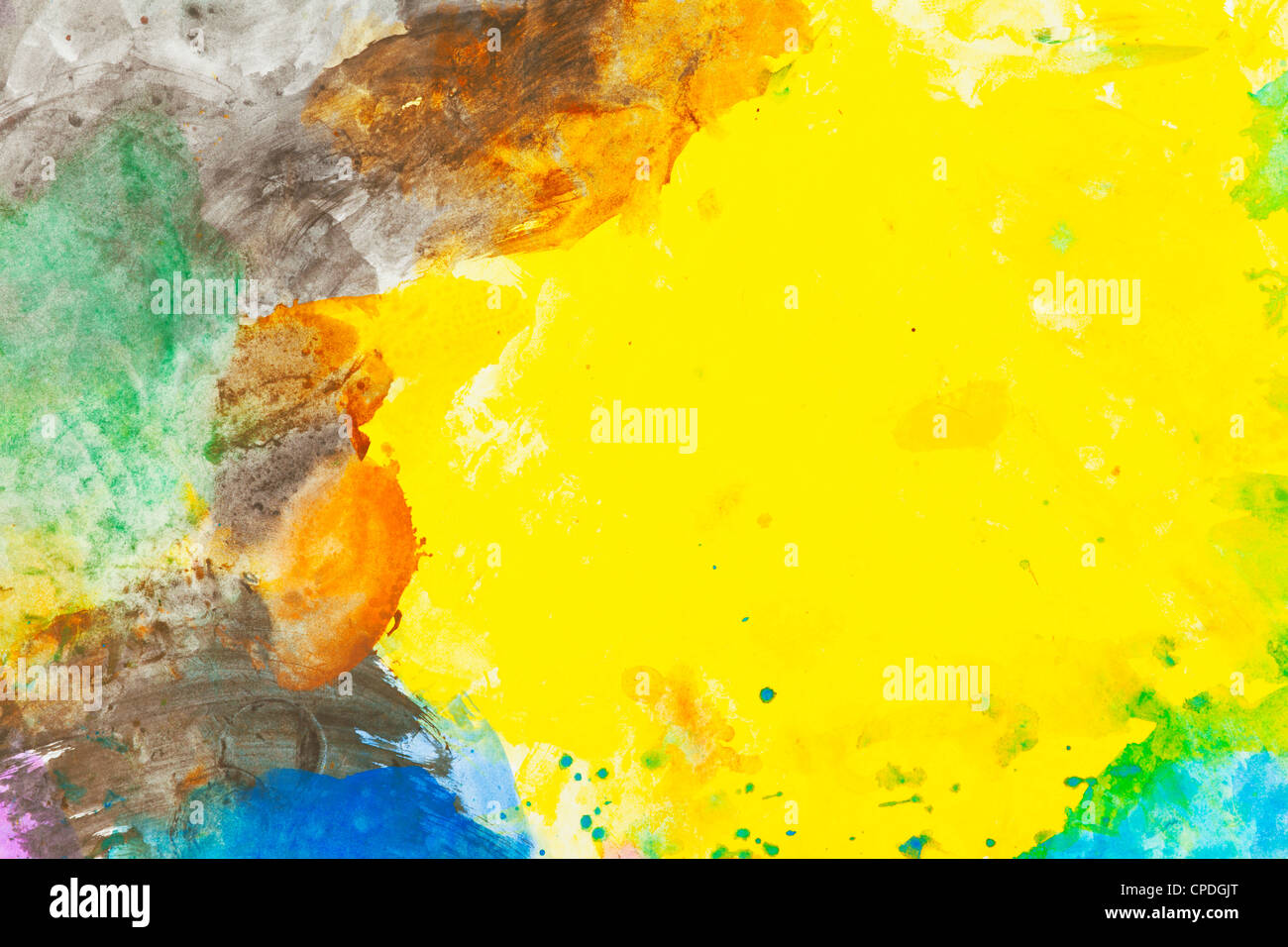 Abstract childrens drawing water color hi-res stock photography and ...