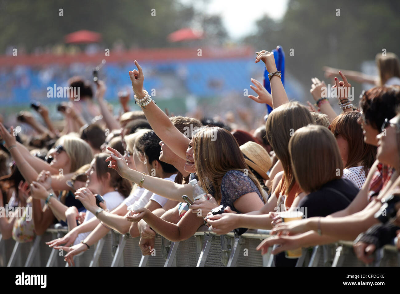Crowd In Front Row Screaming High Resolution Stock Photography and ...