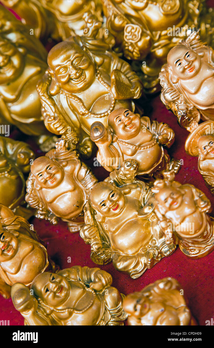 Mini Buddha figures for sale in a shop in Mumbai, India, Asia Stock ...