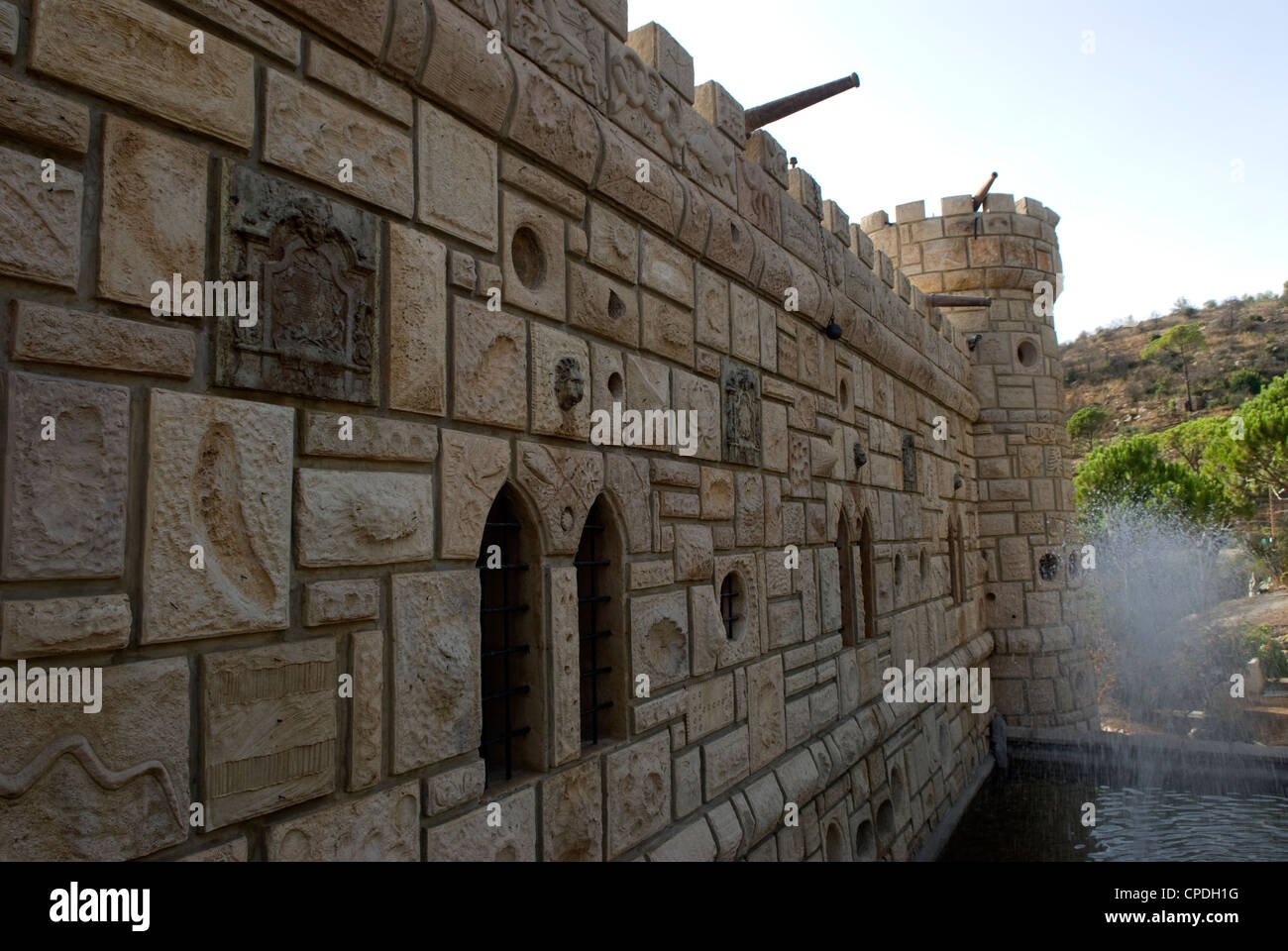 Moussa Castle near Deir al-Qamar, Chouf Mountains, Lebanon Stock Photo ...