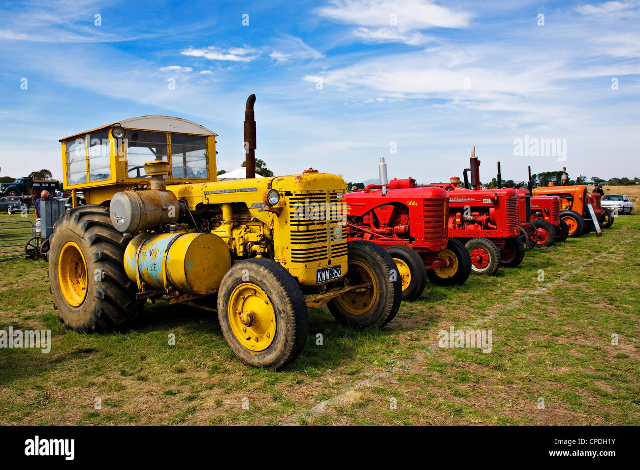 Clunes Australia / Older restored tractors are on display at the ...