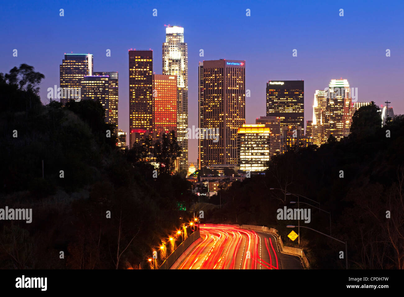 Pasadena freeway downtown los angeles hi-res stock photography and ...