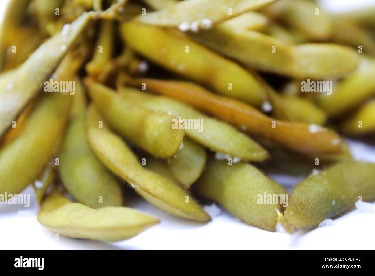 Japanese bean on white background Stock Photo - Alamy