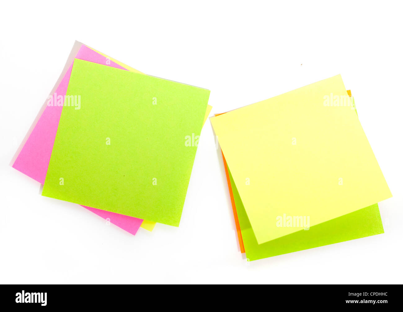 Post it for reminder note on the white background Stock Photo - Alamy