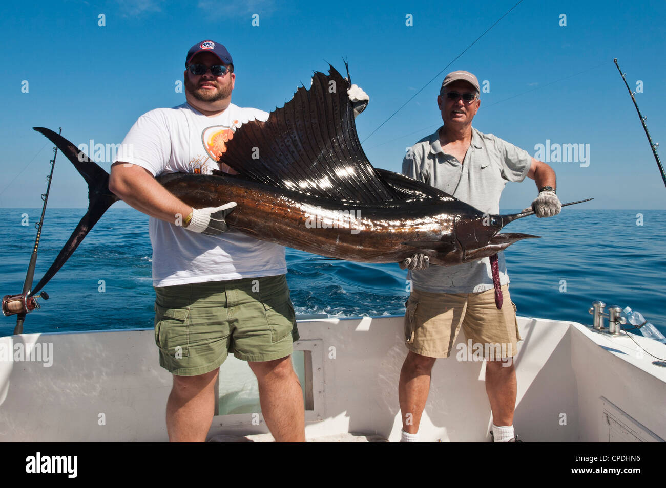 Deep-sea sports-fishing for sailfish, Puerto Vallarta, Jalisco, Mexico ...