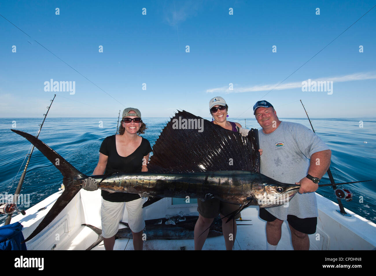 Deep-sea sports-fishing for sailfish, Puerto Vallarta, Jalisco, Mexico ...