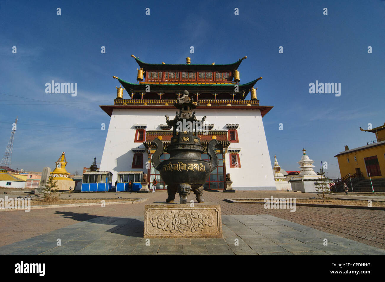 Main temple mongolian monastery gandan hi-res stock photography and ...