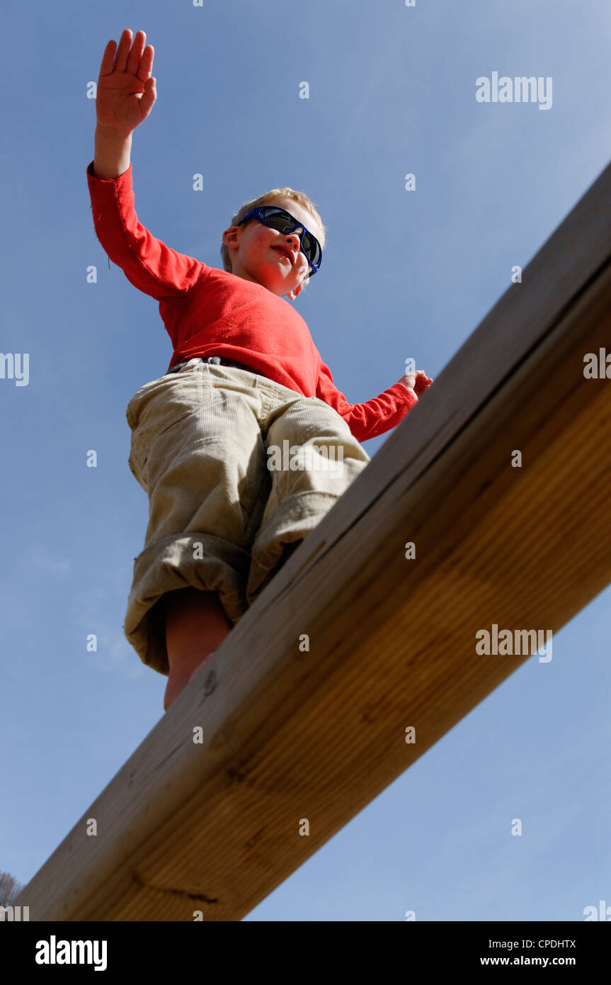 Balance Beam Boy High Resolution Stock Photography and Images - Alamy