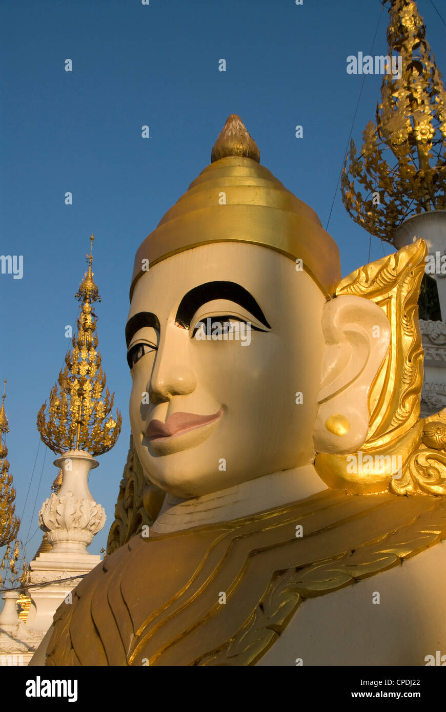 Nat (spirit) statue, Shwedagon Pagoda, Yangon (Rangoon), Myanmar (Burma ...