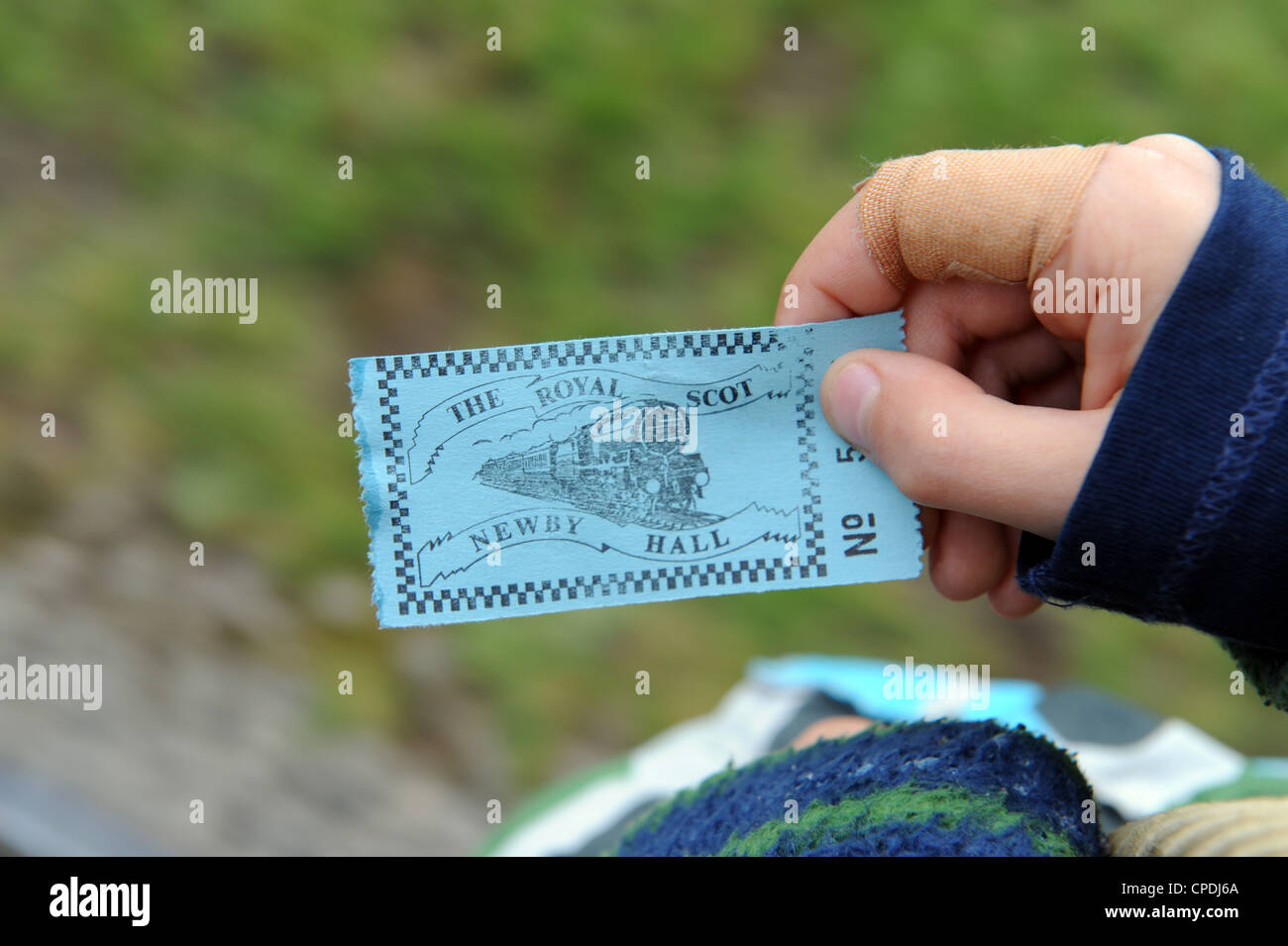 Train ticket for the miniature railway at Newby hall, near ripon ...
