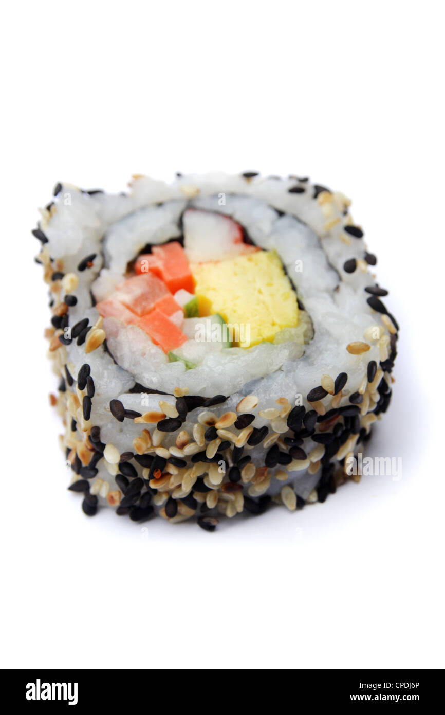Maki sushi roll border Cut Out Stock Images & Pictures - Alamy