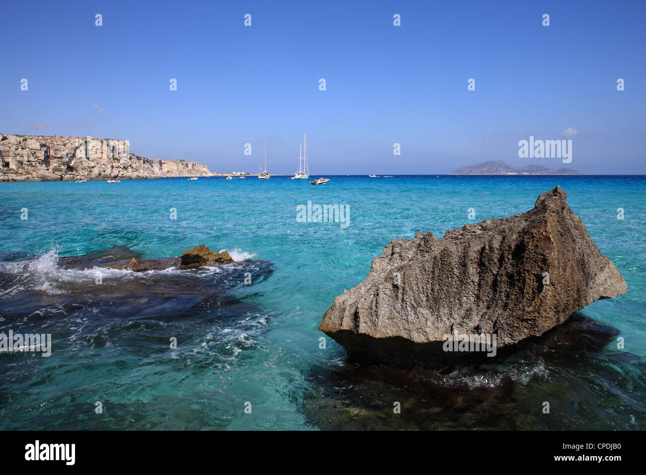 Cala Rossa, Trapani, Favignana Island, Sicily, Italy, Mediterranean ...