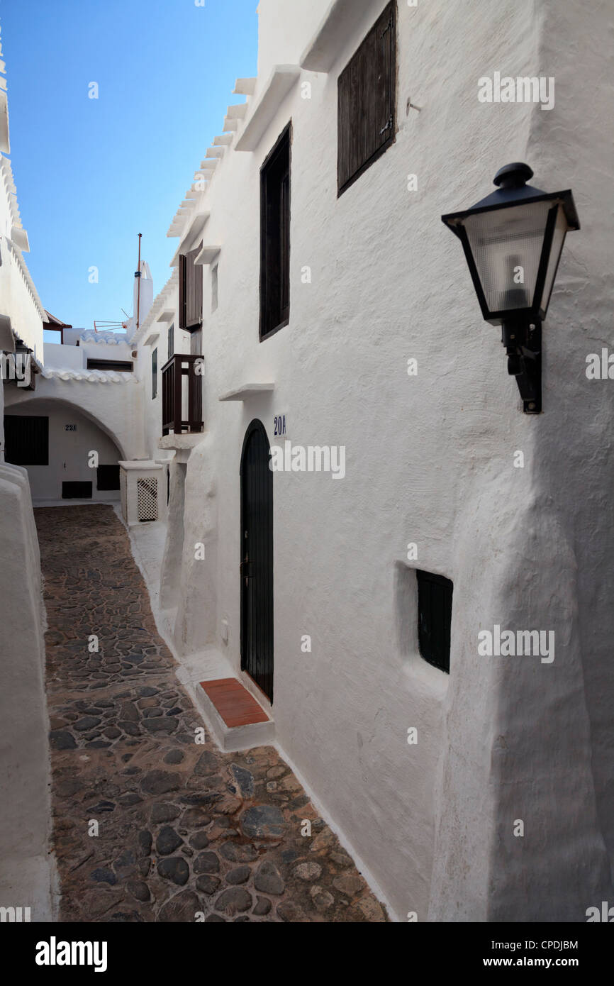 Spain, Balearic Islands, Menorca, Fishing Village of Binibequer Vell ...