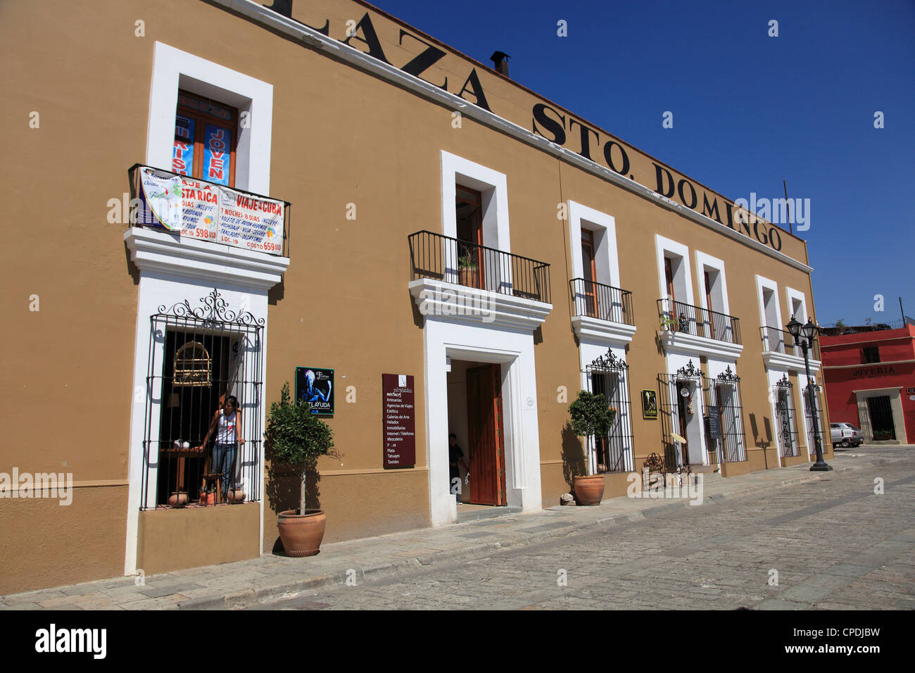 Colonial architecture, Oaxaca City, Oaxaca, Mexico, North America Stock ...