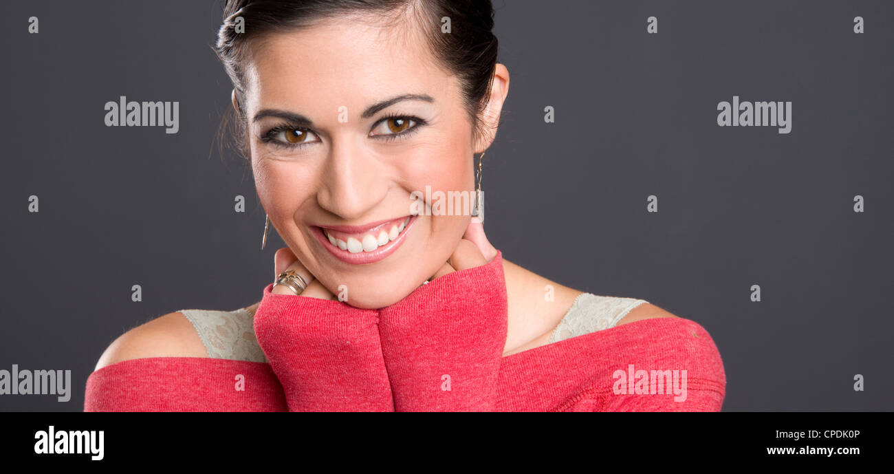 Pretty Woman teaching class Stock Photo - Alamy