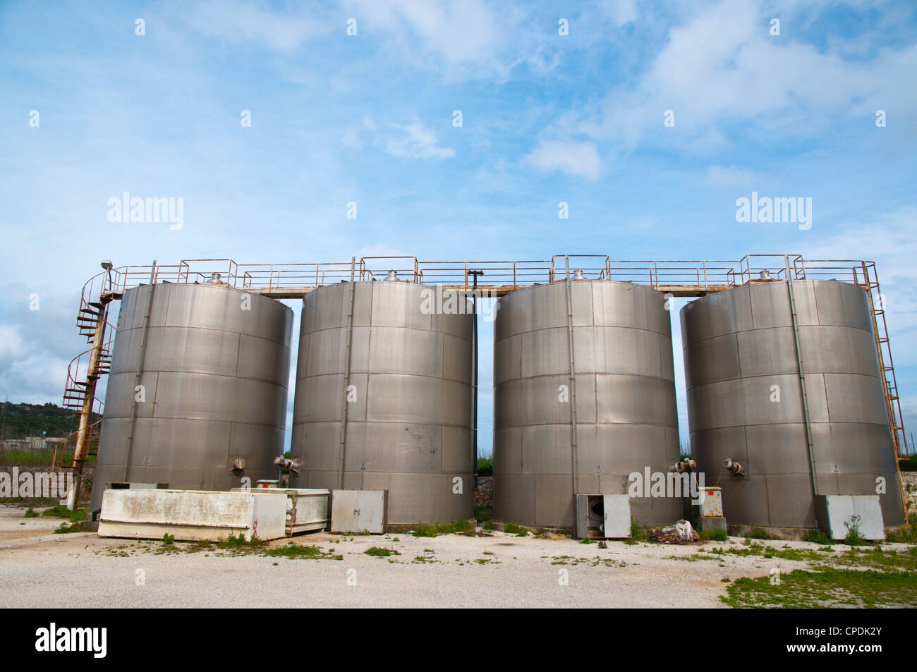 Large wine storage vats Hrvatske Vinarije the Croatian Winery in Stari ...