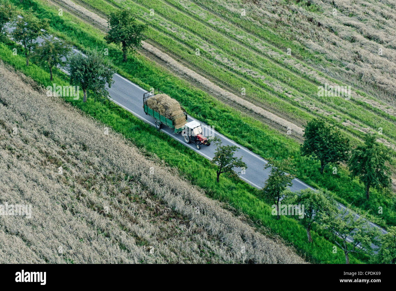 tractor, agriculture, fields, Czech Republic. (CTK Photo/Jiri Castka ...