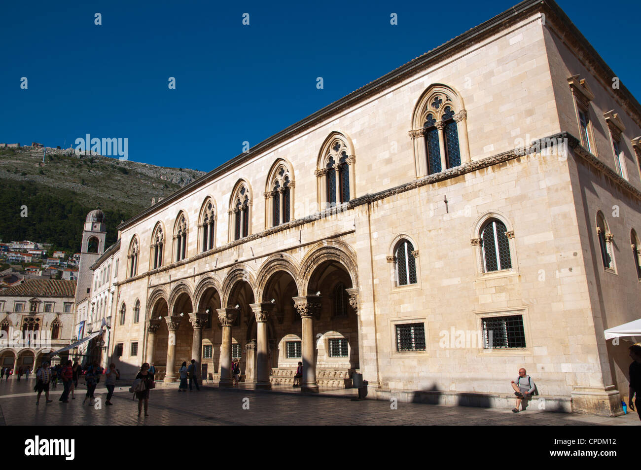 Kvezev dvor the Rector's Palace in Grad the old town Dubrovnik city ...
