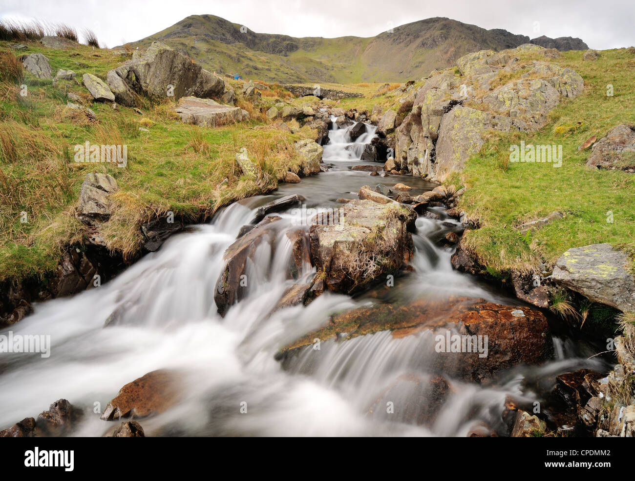 Torver Beck with Brown Pike and Buck Pike in the background, English ...