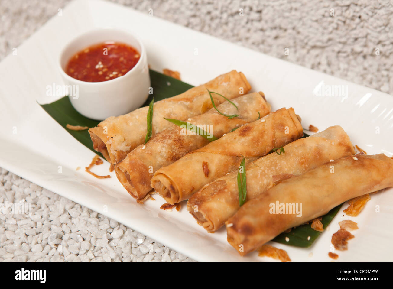 Plate of Starters at a chinese restaurant Stock Photo - Alamy