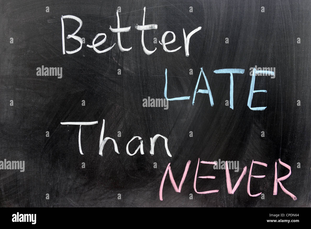 Late word hi-res stock photography and images - Alamy