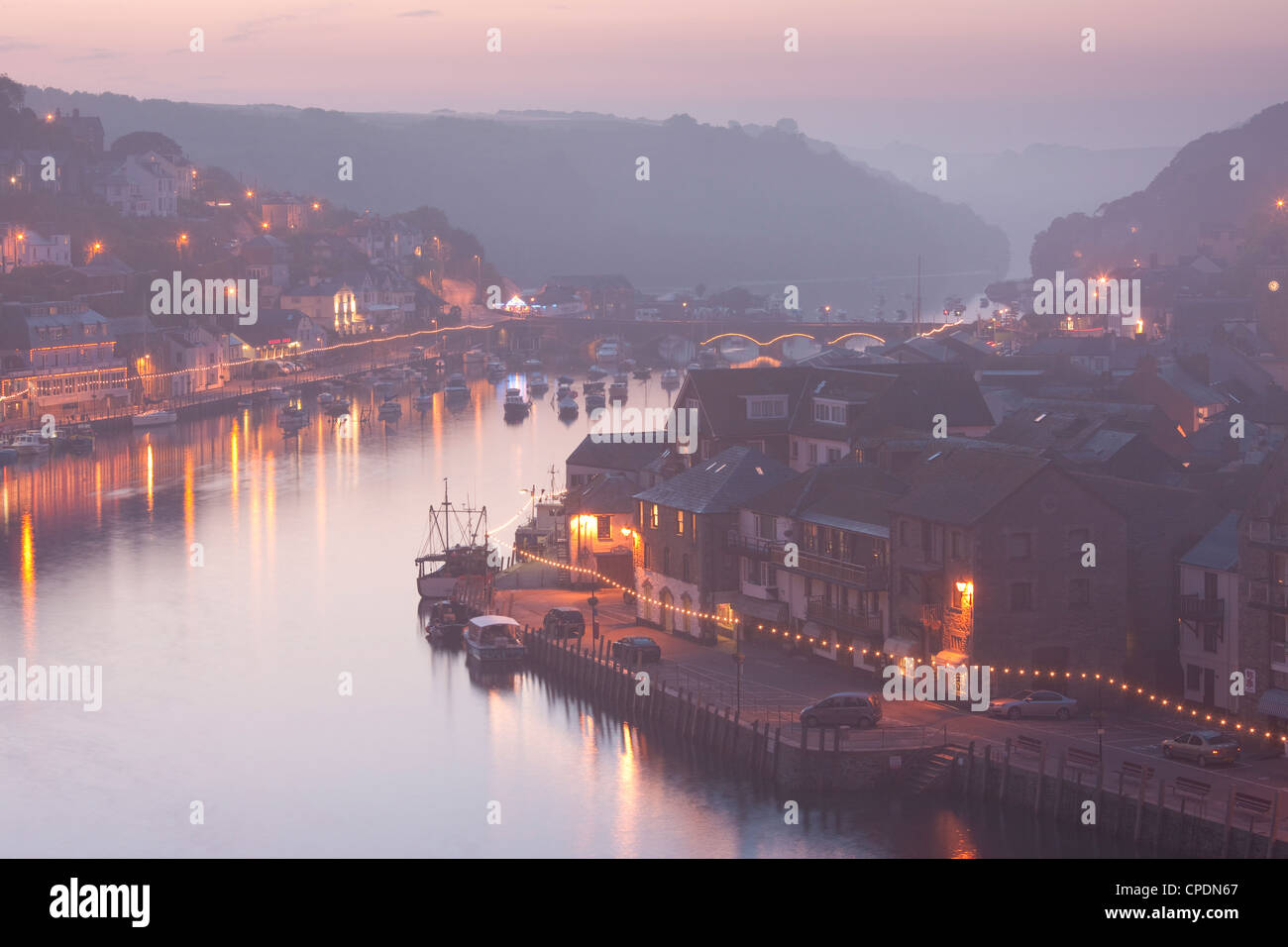 Sea fog builds over town hi-res stock photography and images - Alamy
